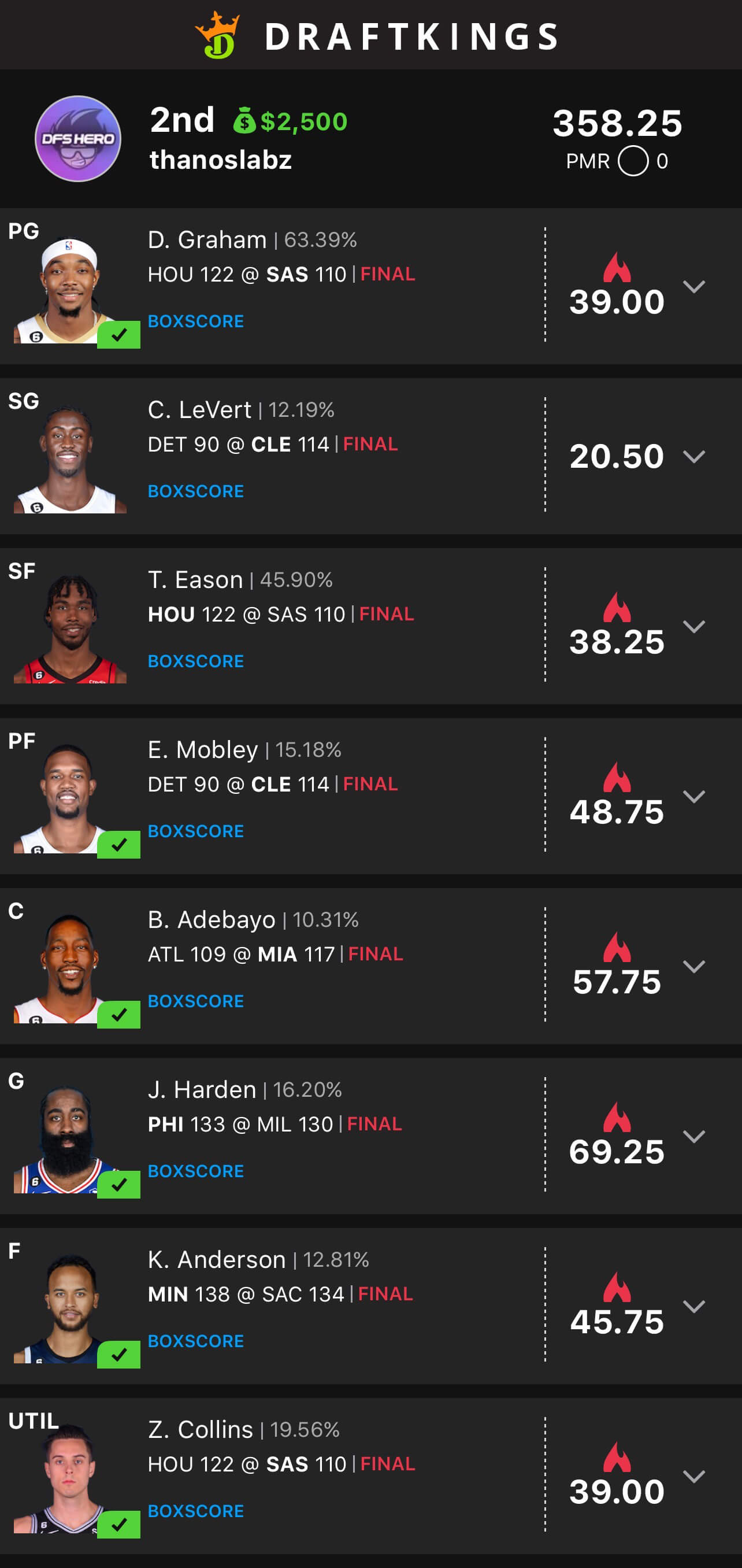 DFS Hero | Daily Fantasy Sports Tools For Winners